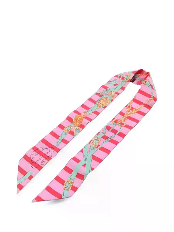 Hermès 2000s Striped Scarf