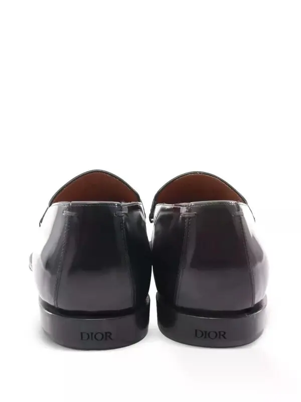 Dior Oblique Penny Loafers - Black