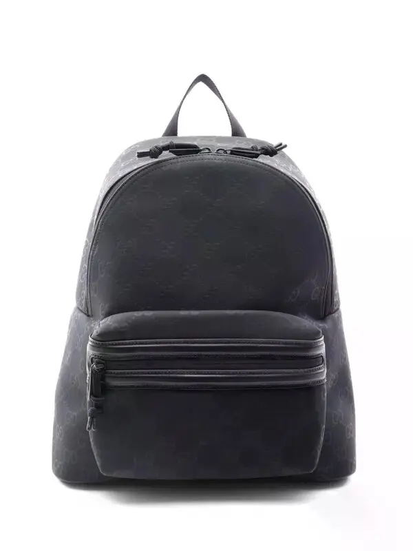 Gucci 2010s Medium Edge Gg Supreme Backpack - Black