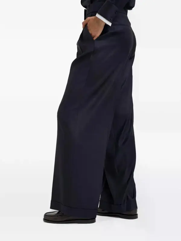 Peserico Pleated Turn-up Trousers