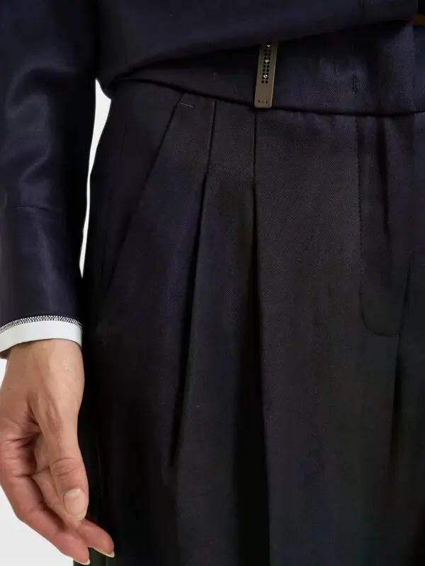 Peserico Pleated Turn-up Trousers
