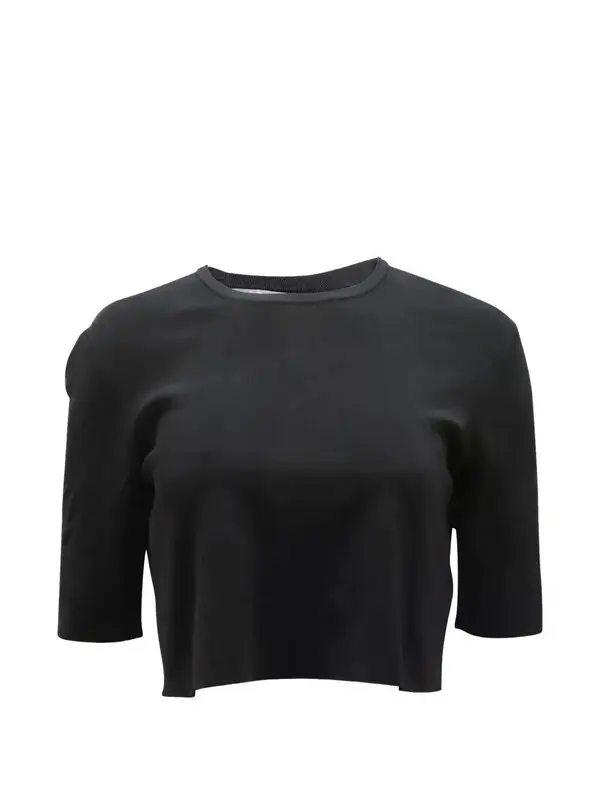 LAROSE PARIS Ribbed Cropped Top