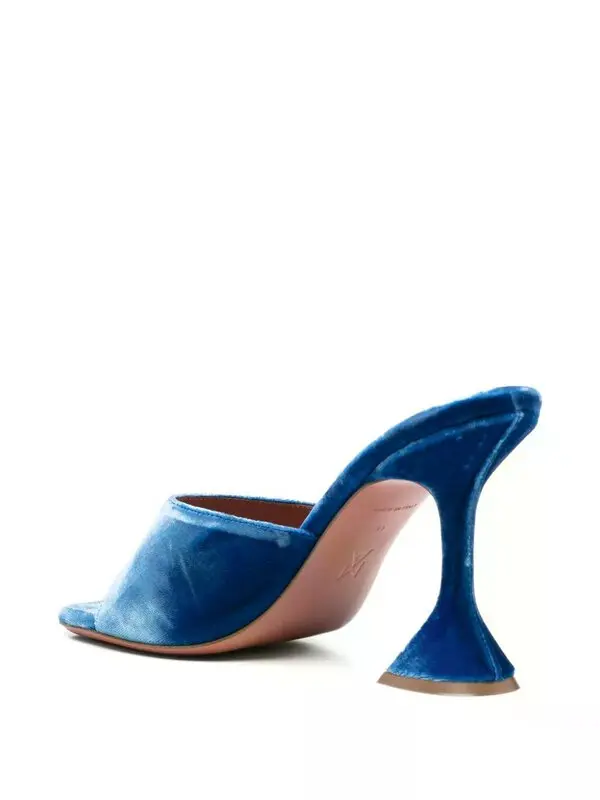 Amina Muaddi Lupita Velvet Sandals