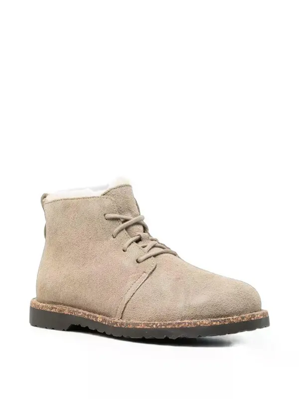 BIRKENSTOCK Shearling-lined Suede Lace-up Boots