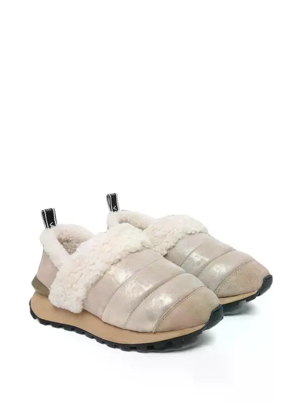 VOILE BLANCHE Shearling-trim Padded Sneakers