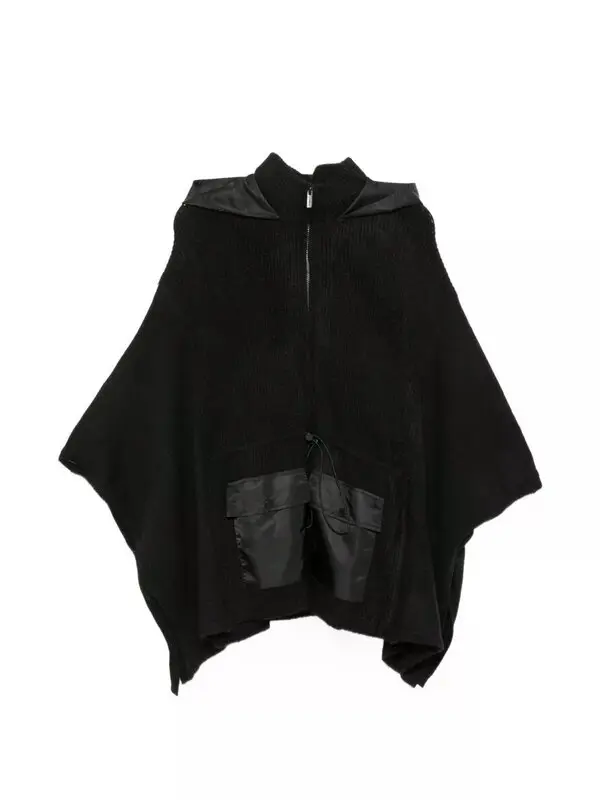 TWINSET Hooded Drawstring Poncho