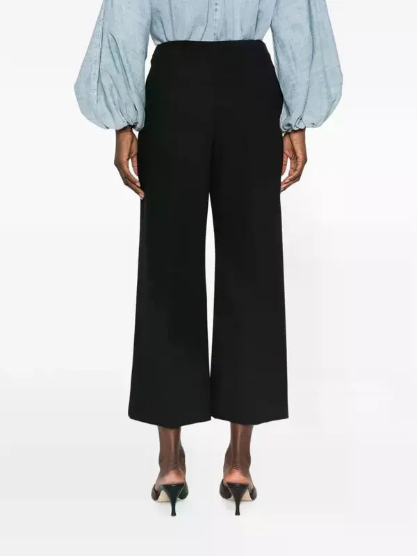 I BLUES Cropped Trousers With Horsebit Detail