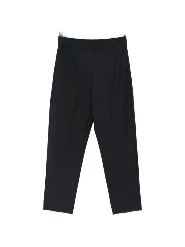 I BLUES Pressed-crease Cropped Trousers