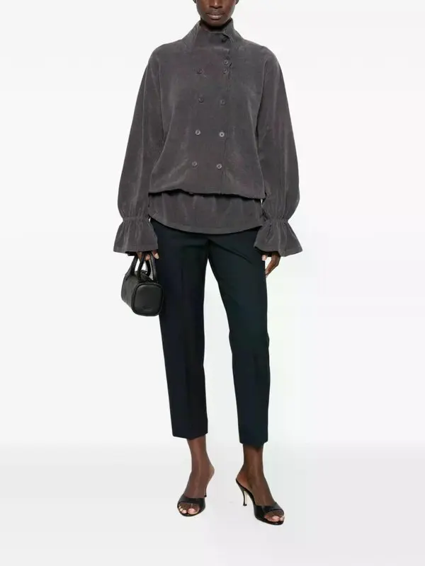 I BLUES Pressed-crease Cropped Trousers