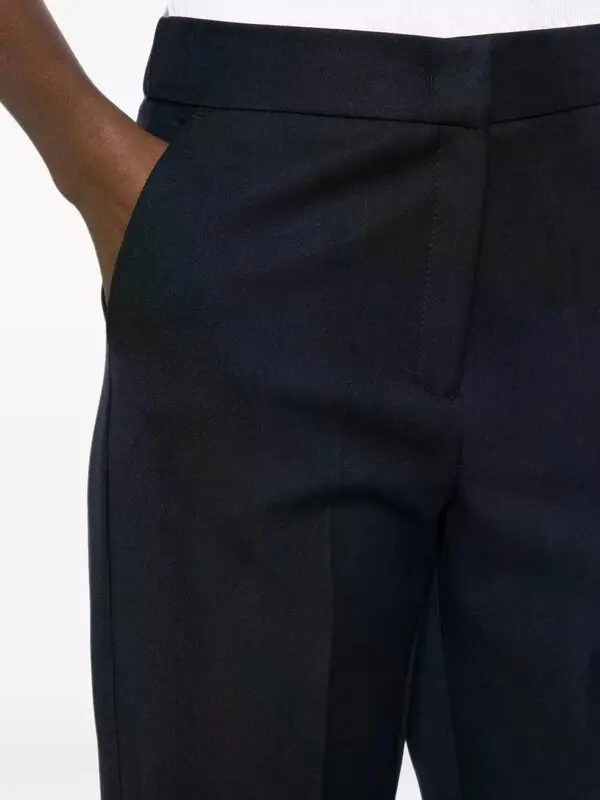 I BLUES Pressed-crease Cropped Trousers