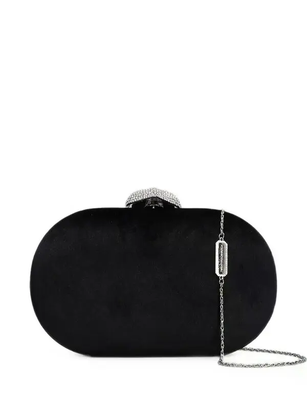 TWENTY FOURHAITCH Crystal-embellished Oval Clutch Bag