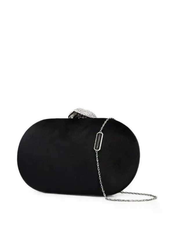 TWENTY FOURHAITCH Crystal-embellished Oval Clutch Bag