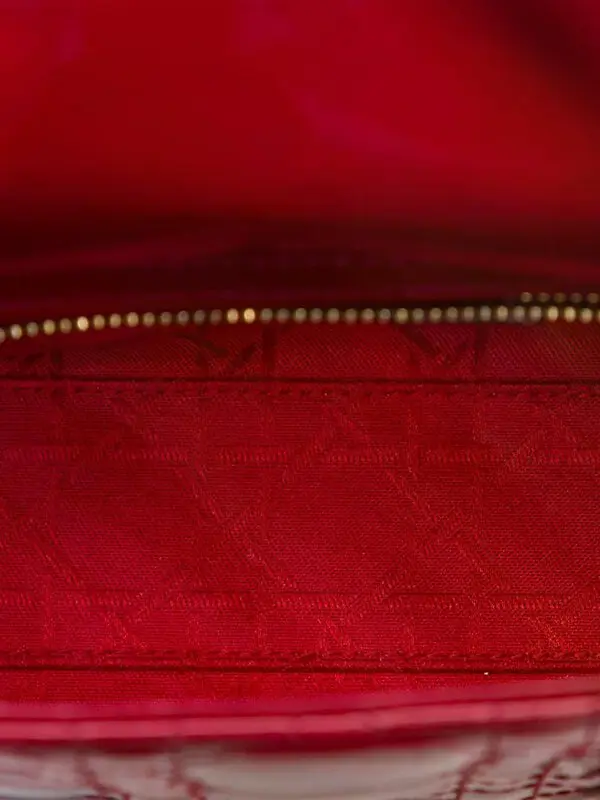Dior 2019 Mini Patent Cannage Lady Satchel
