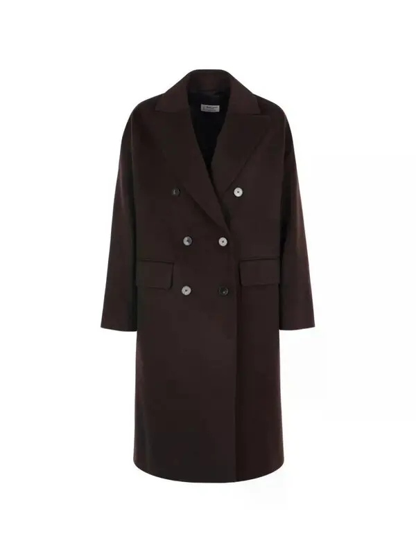 Alberto Biani Double-breasted Notched-lapel Coat