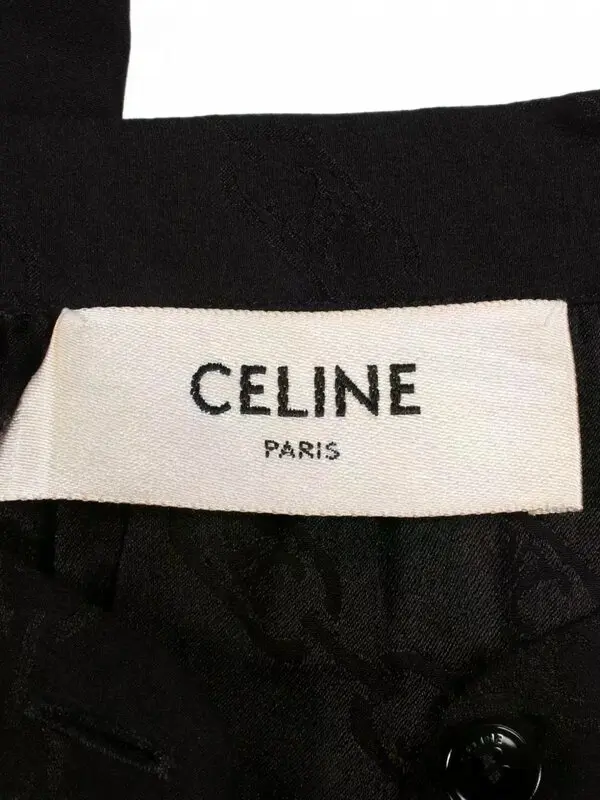 Celine 2010s Triomphe Chain-pattern Maxi Dress