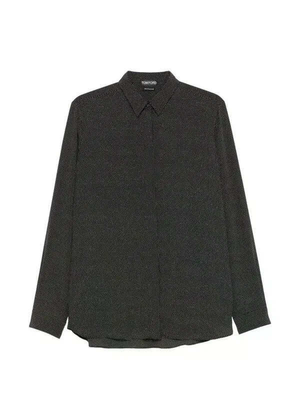 TOM FORD Polka-dot Long-sleeve Shirt