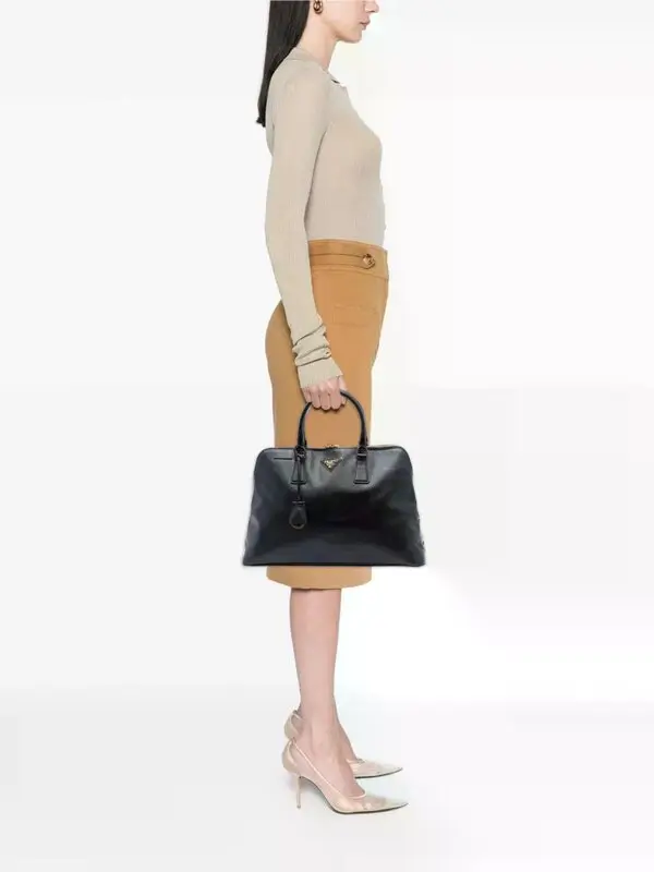 Prada 2000-2013 Large Saffiano Lux Promenade Satchel