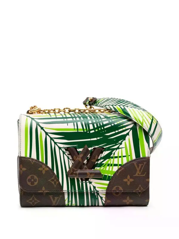 LOUIS VUITTON Monogram Palm Print Twist Mm Cross Body Bag