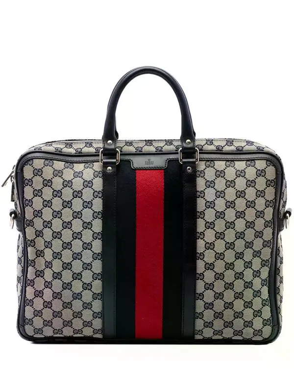 Gucci 2016-2026 Gg Canvas Web Briefcase Business Bag