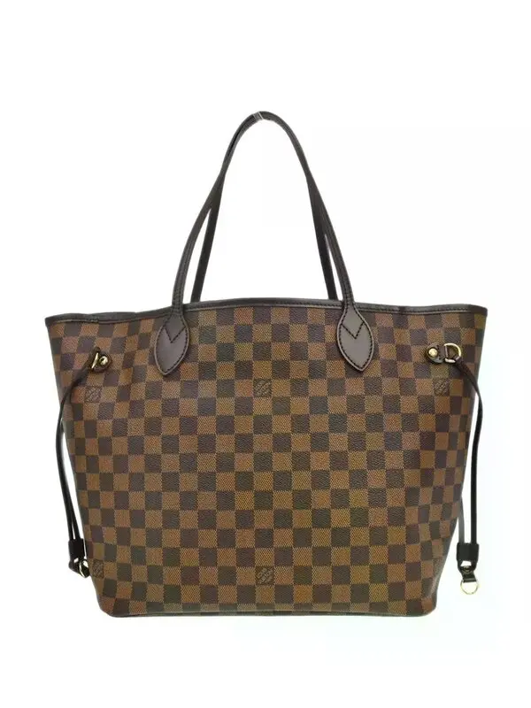 LOUIS VUITTON 2008 Mm Neverfull Damier Ébène Tote Bag - Brown