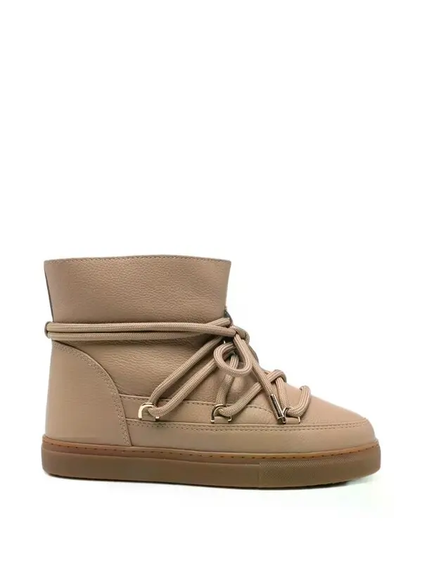 Inuikii Lace-up Leather Ankle Boots
