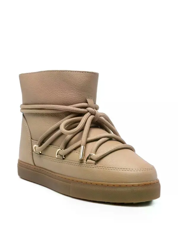 Inuikii Lace-up Leather Ankle Boots