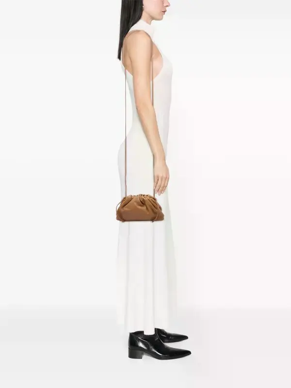 Bottega Veneta Lambskin The Mini Pouch Crossbody Bag - Brown