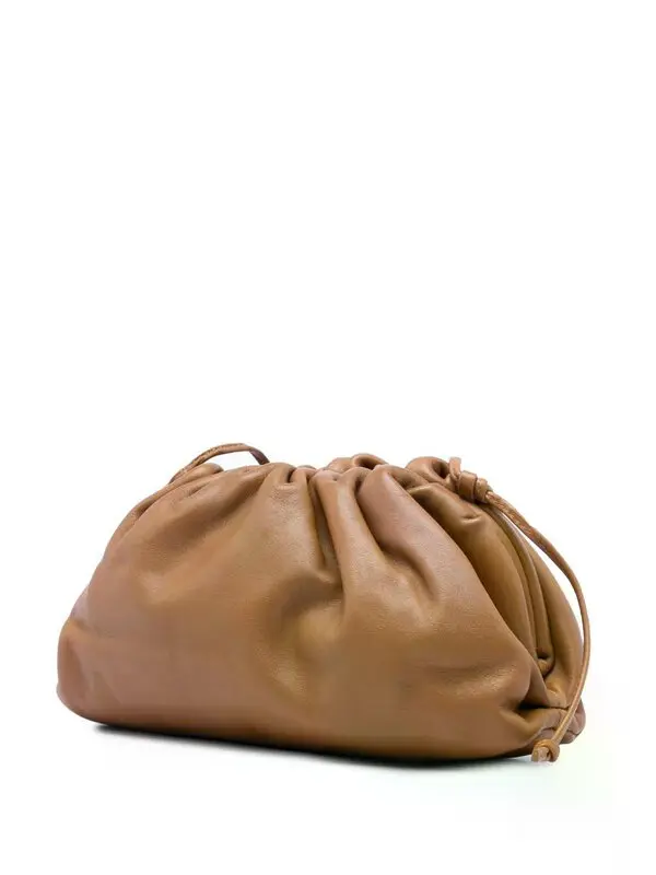 Bottega Veneta Lambskin The Mini Pouch Crossbody Bag - Brown