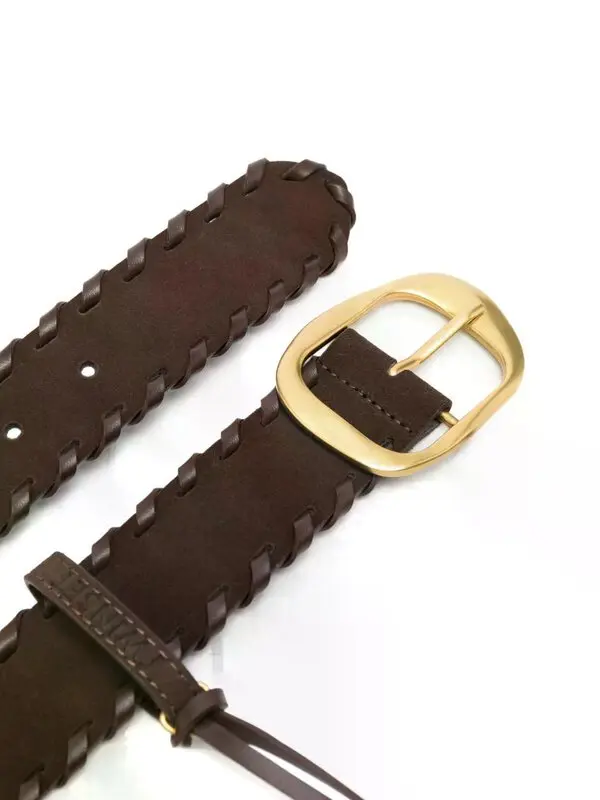 TWINSET Whipstitch-trim Tassel-detail Belt - Brown
