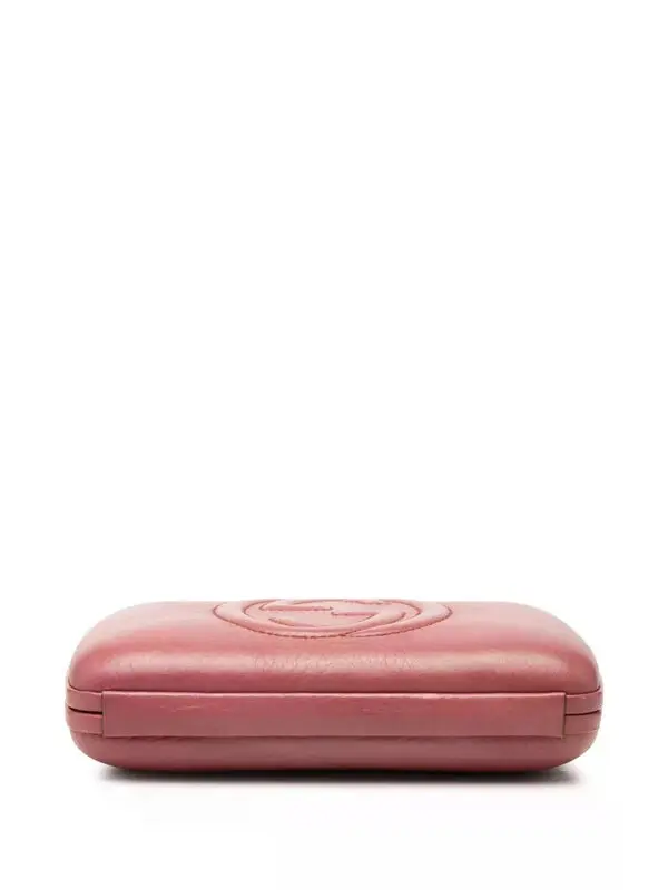 Gucci Calfskin Soho Clutch On Chain Crossbody Bag