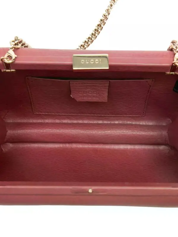 Gucci Calfskin Soho Clutch On Chain Crossbody Bag