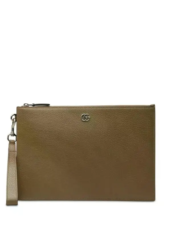 Gucci Gg Marmont Calfskin Clutch Bag