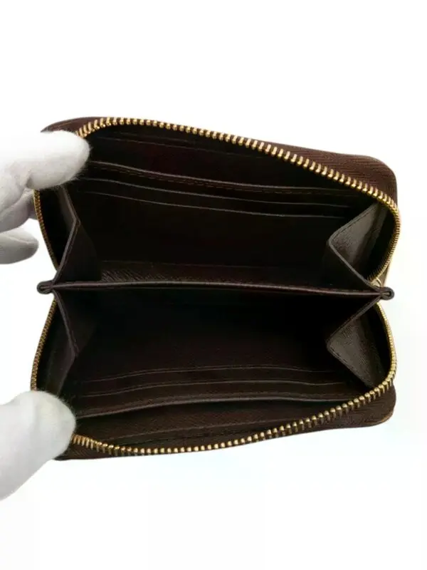 LOUIS VUITTON 2009 Damier Ebene Zippy Purse Coin Pouch