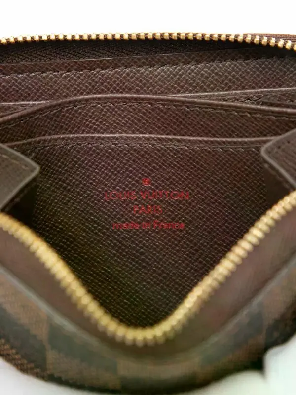 LOUIS VUITTON 2009 Damier Ebene Zippy Purse Coin Pouch