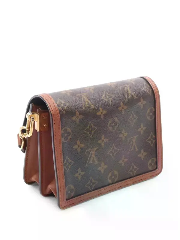 LOUIS VUITTON Mini Dauphine Monogram Reverse Cross Body Bag - Brown
