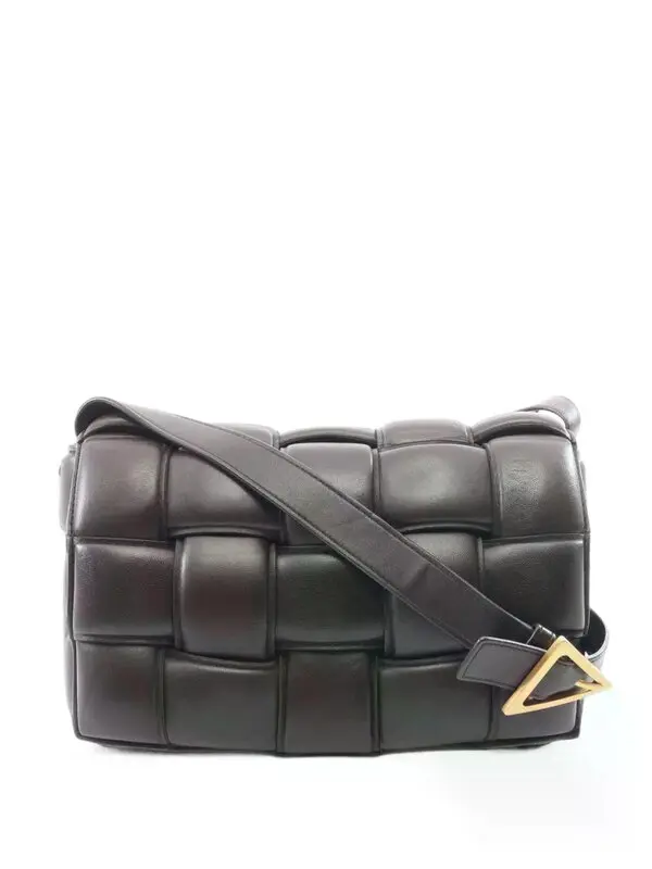 Bottega Veneta 2010s Cassette Intrecciato Shoulder Bag - Brown