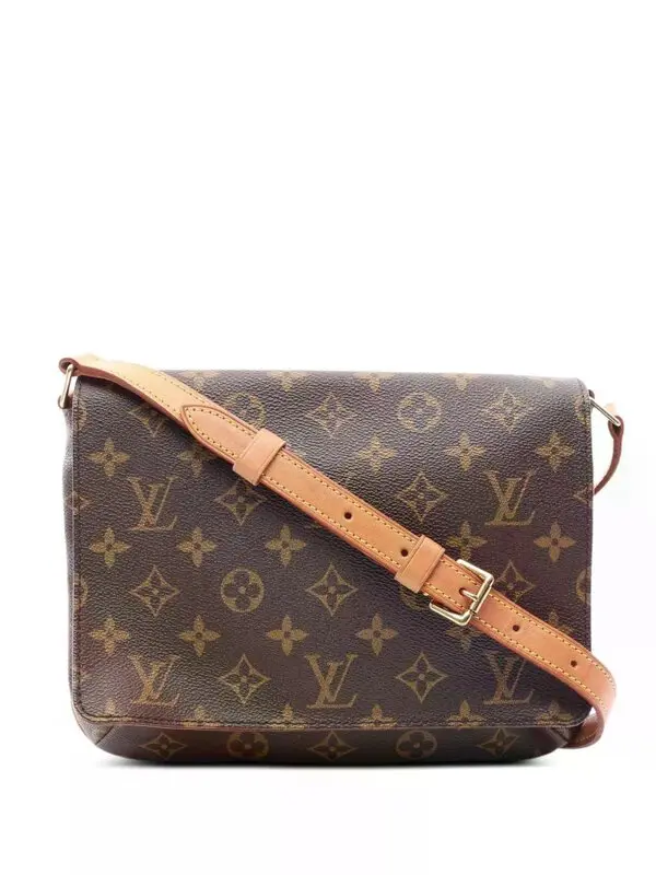 LOUIS VUITTON Musette Tango Monogram Shoulder Bag - Brown