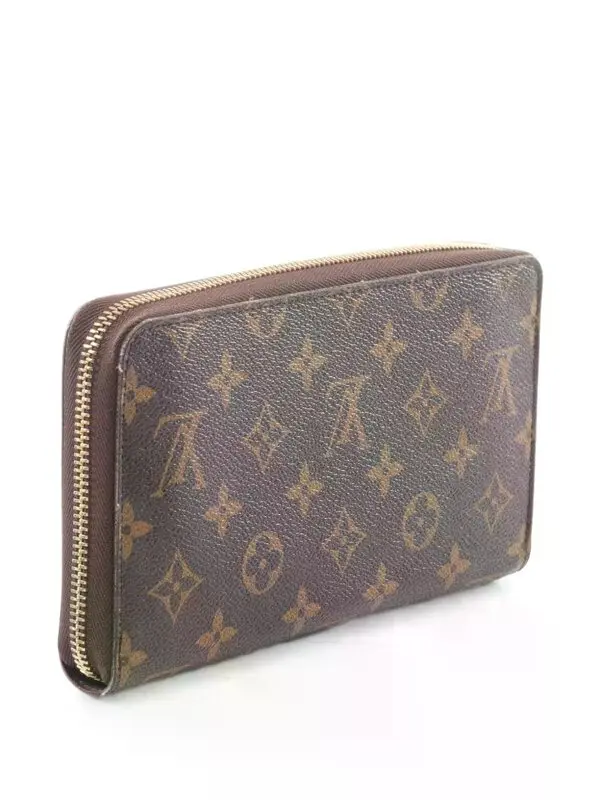 LOUIS VUITTON 2015 Monogram Zippy Organiser Zip-fastening Wallet - Brown