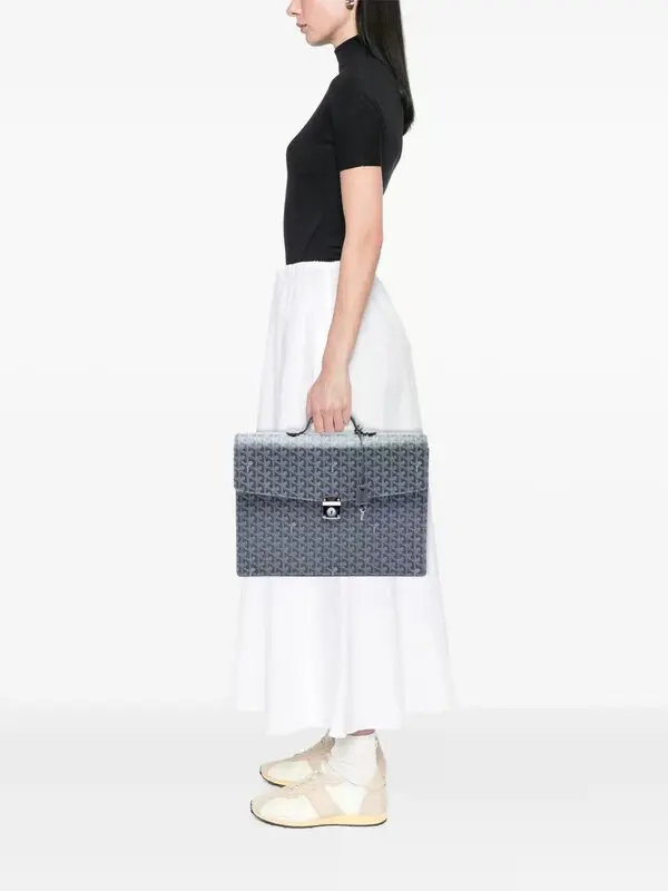 Goyard 2013 Goyardine Serviette Chypre Business Bag