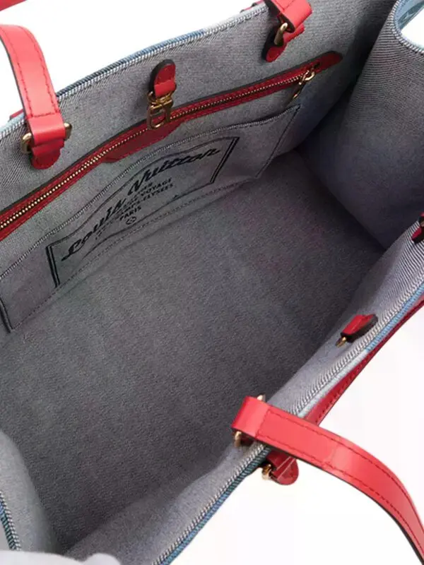 LOUIS VUITTON Monogram Denim Onthego Gm Satchel