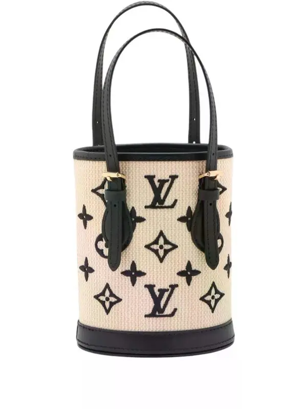 LOUIS VUITTON Monogram Cotton Nano Bucket Bag