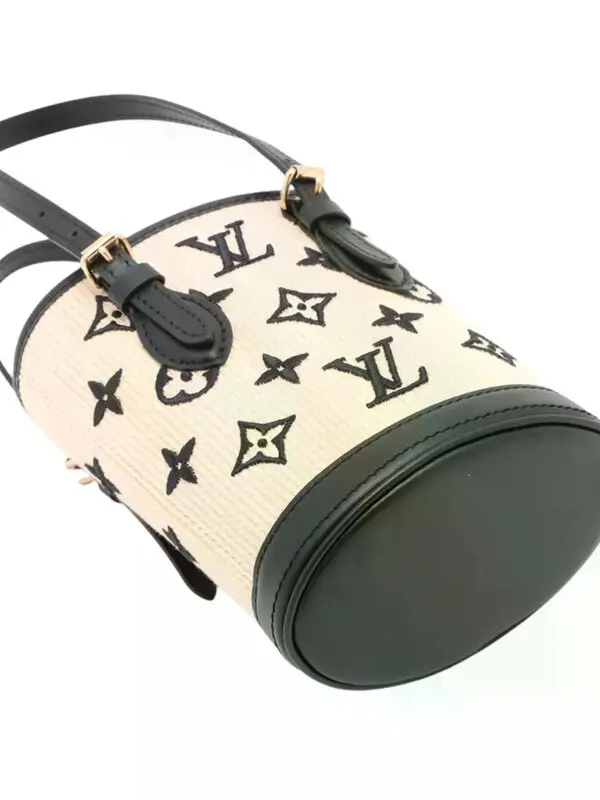 LOUIS VUITTON Monogram Cotton Nano Bucket Bag