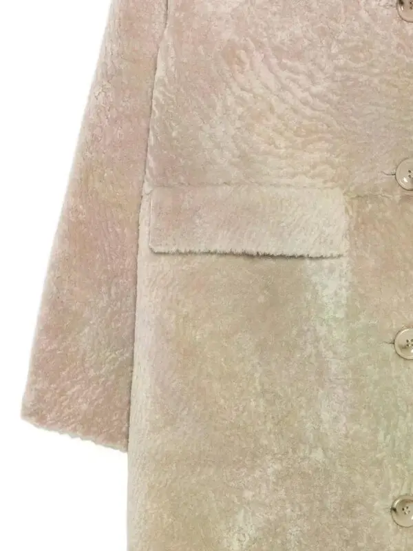 MANZONI 24 Shearling Finish Button-down Coat