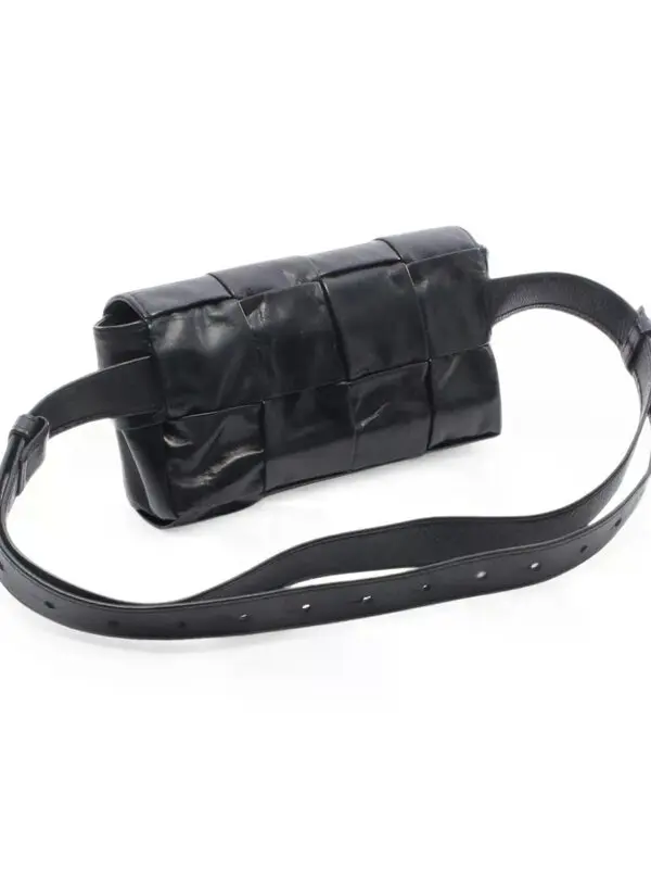 Bottega Veneta Cassette Intrecciato Belt Bag - Black