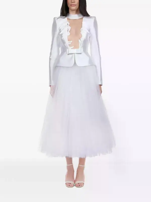 ARAFTU Peplum Tulle Dress