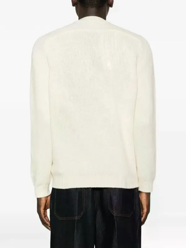 SCAGLIONE Ribbed-knit Raglan-sleeve Sweater