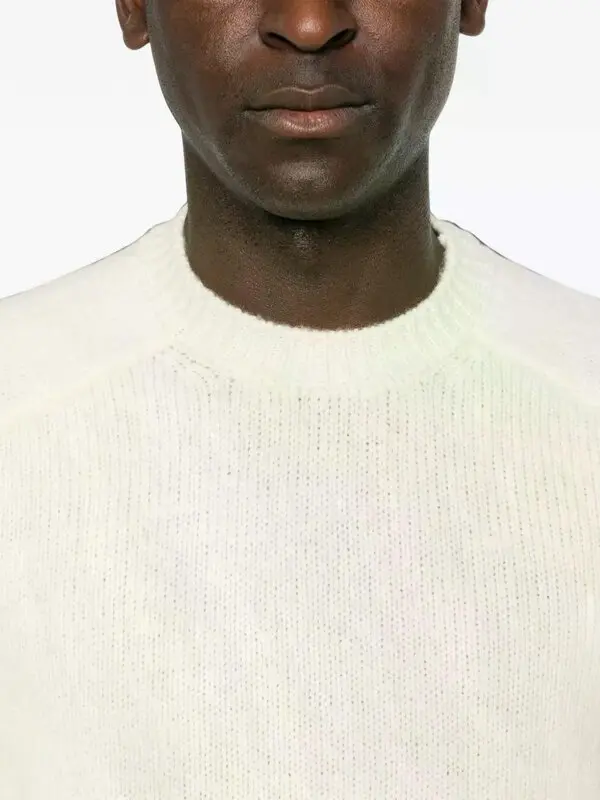 SCAGLIONE Ribbed-knit Raglan-sleeve Sweater
