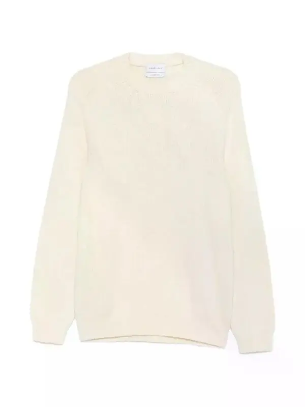 SCAGLIONE Ribbed-knit Raglan-sleeve Sweater