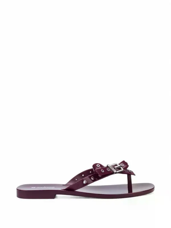 Melissa Squared Embellished Flip-flops