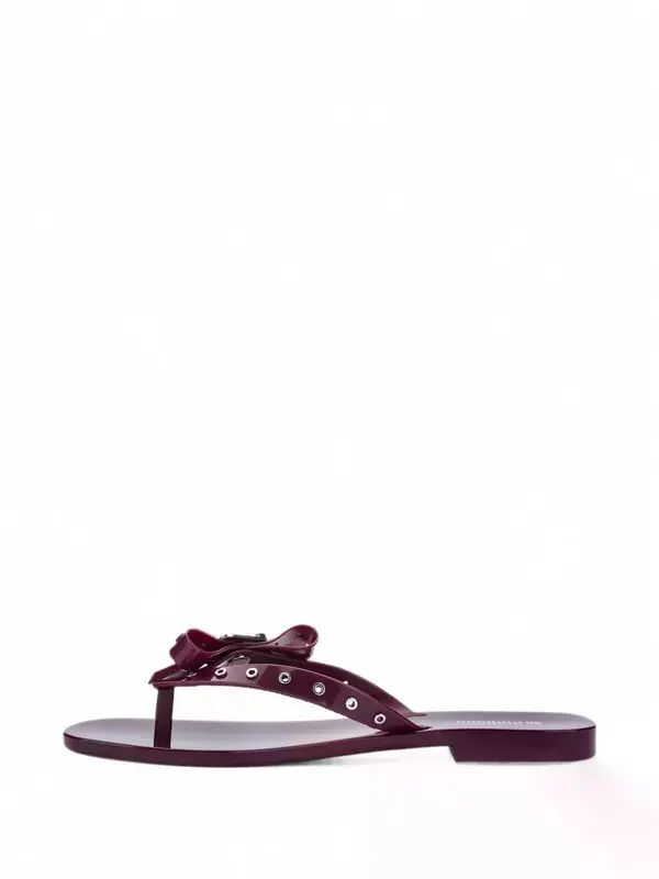 Melissa Squared Embellished Flip-flops